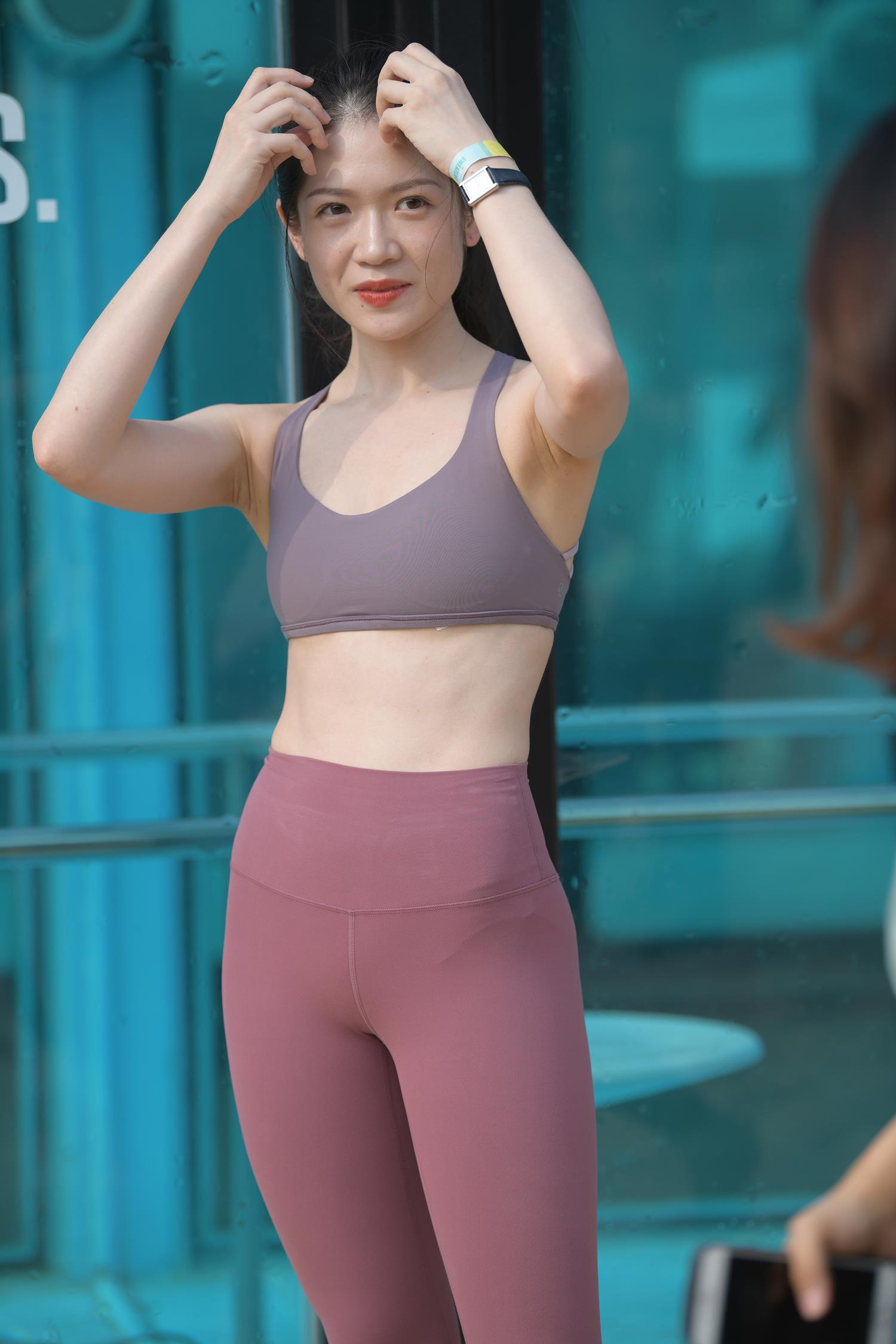 精选街拍作品 NO.3988 甜美粉色瑜伽[139P/216MB] - 图火火