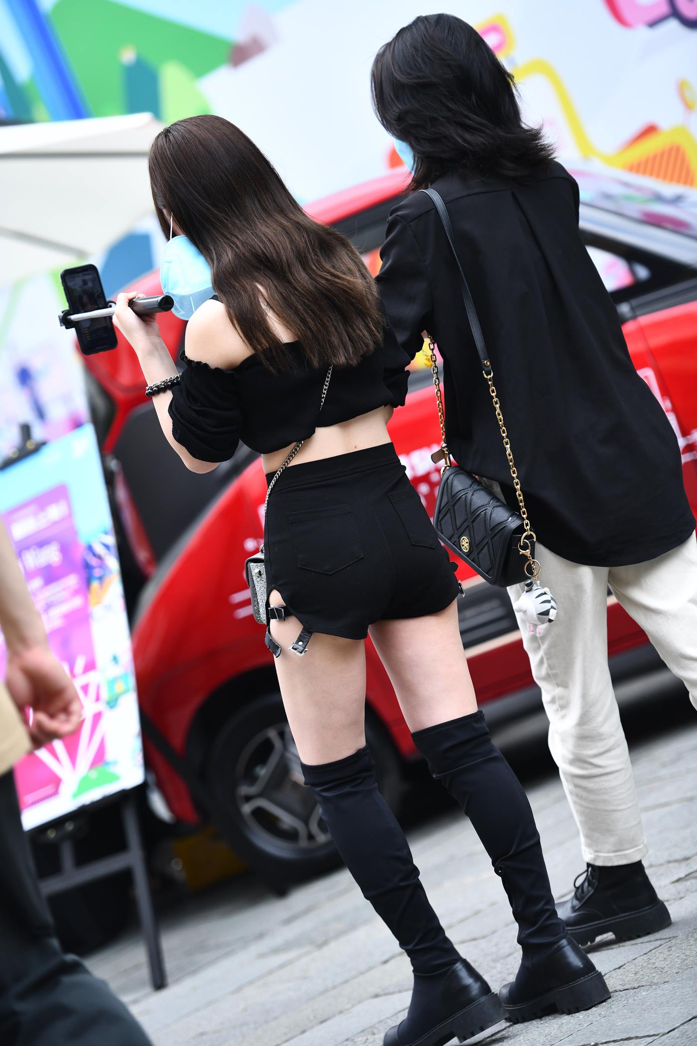 精选街拍作品 NO.5051 甜美长靴短裤[96P/186MB] - 图火火