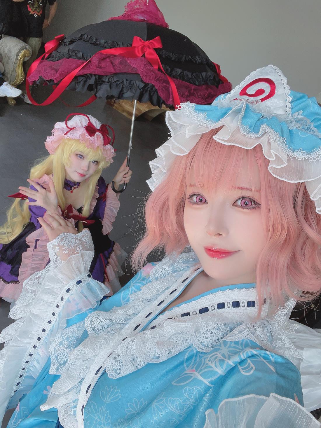 花柒Hana & 肃雨雨雨 - 八云紫 西行寺幽幽子[16P/287MB] - 图火火